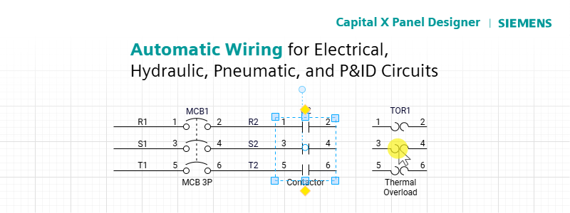 Electrical Schematics CAD Software That Does Autowiring | Capital X ...
