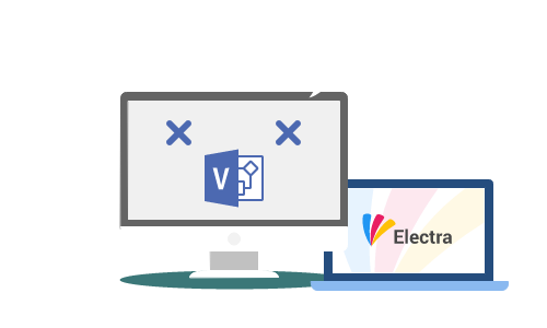 Electra使用時のVisioでのクラッシュの問題[解決済み]
